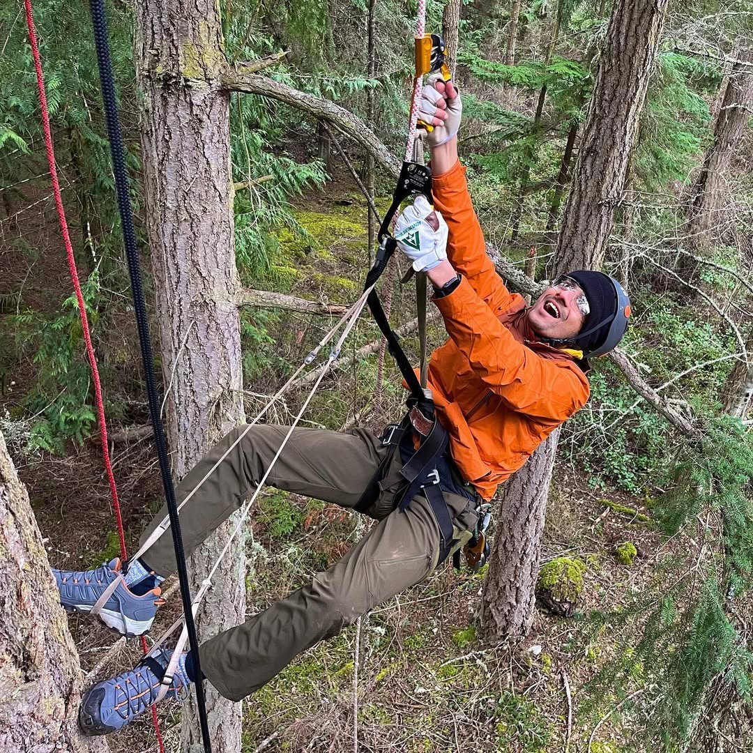 Tree Climbing in Lopez Island